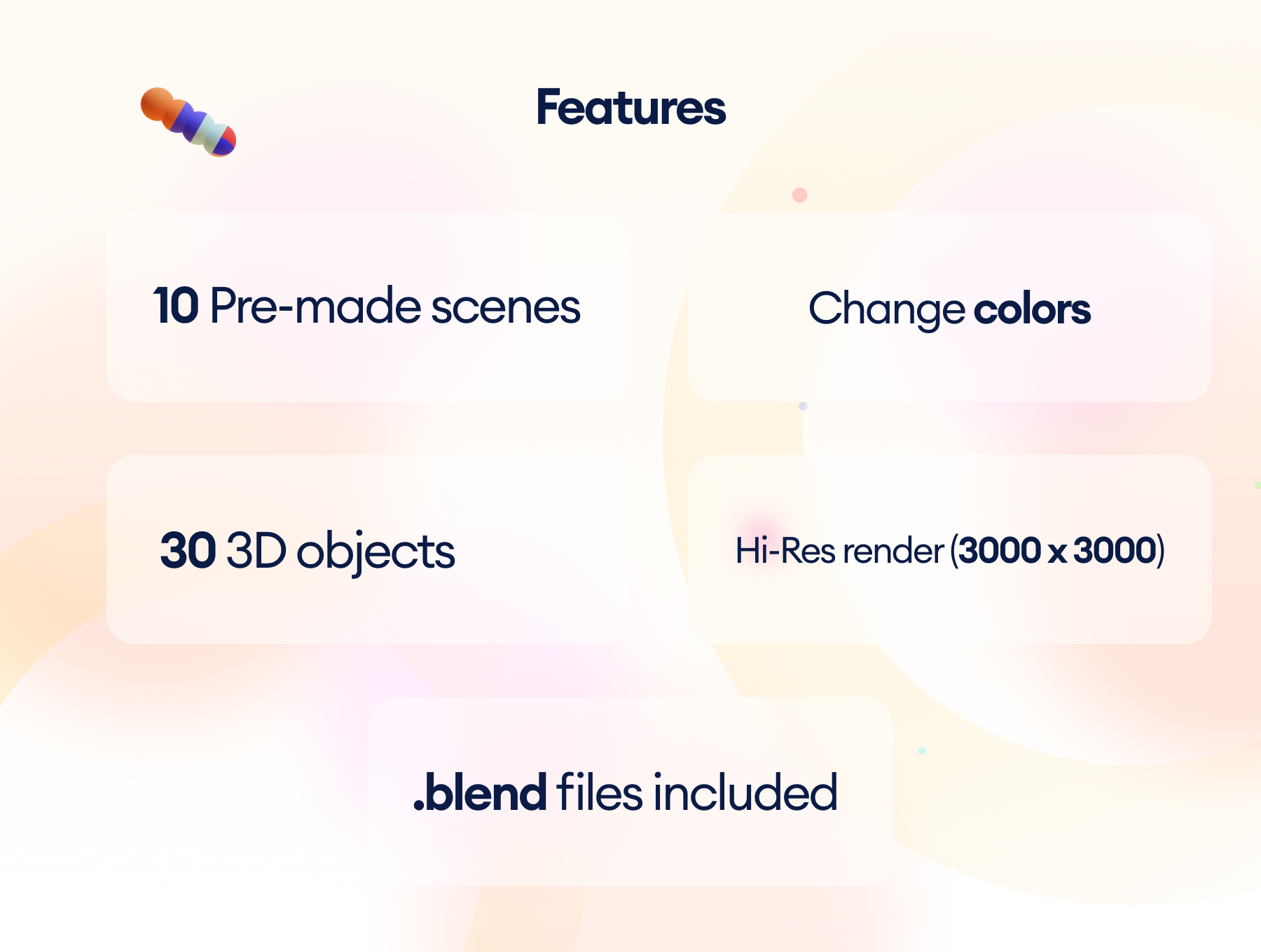 3D Illustration Pack for Blender