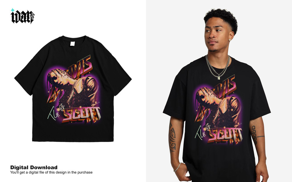 Travis Scott Vintage Bootleg Design