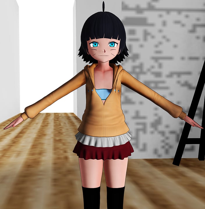 (MMD model dl) Himawari - Naruto