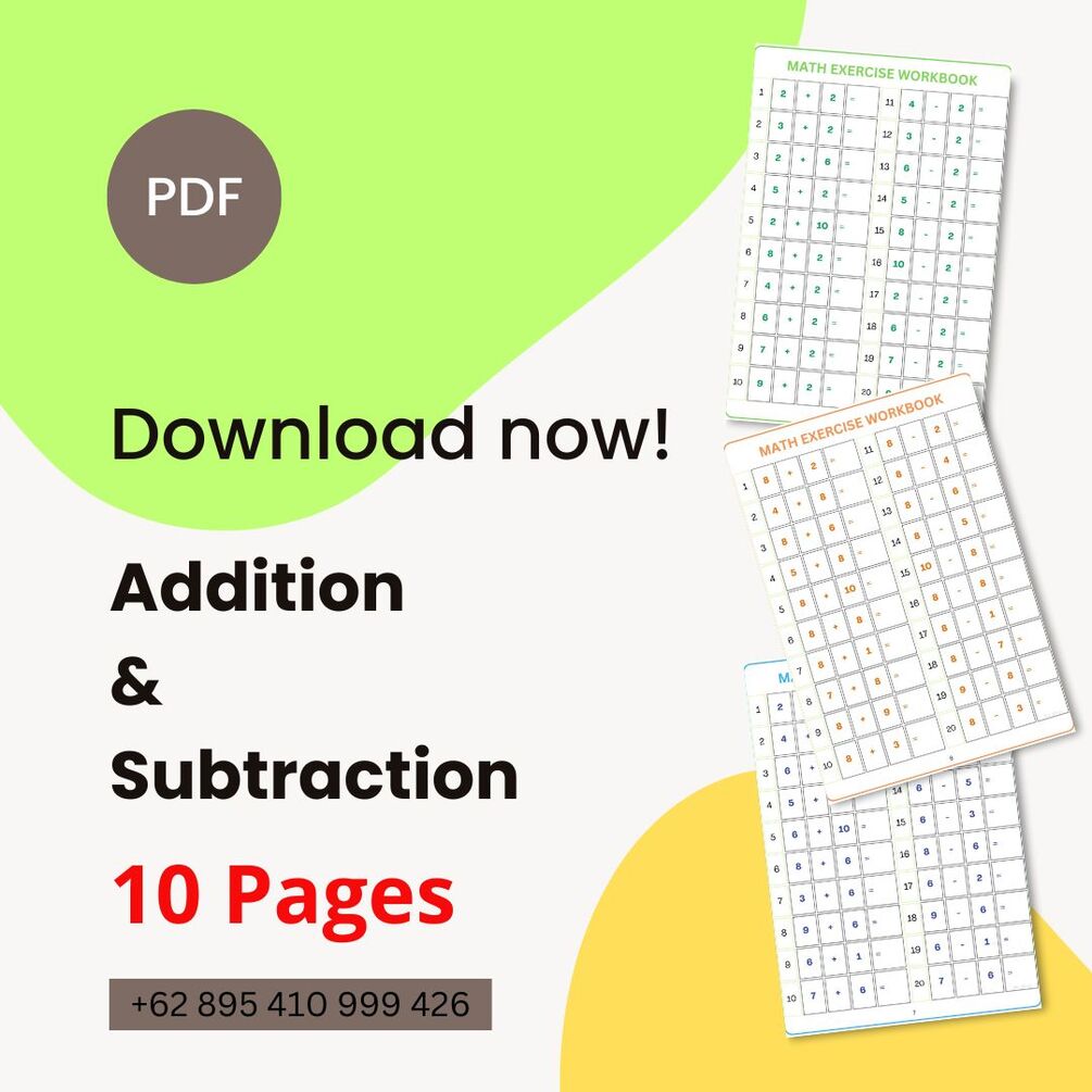 Addition & Subtraction for Grade 1 + FREE COLORING BOOK