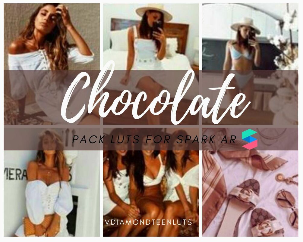 CHOCOLATE LUTs SPARK AR V.2 | PACK 10 LUTs for Spark ar | Spark AR & Instagram Filter