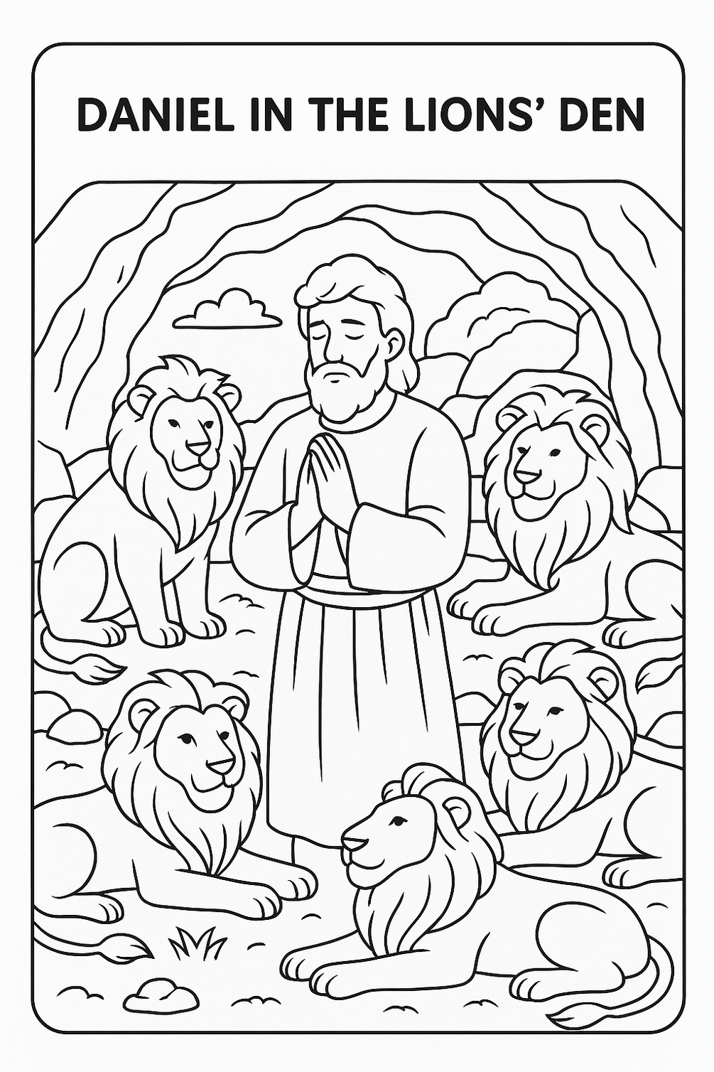 Bible Stories Coloring Book for Kids – 15 Fun Printable Pages