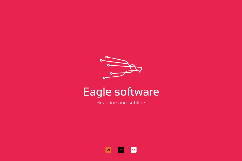Eagle software logo template.