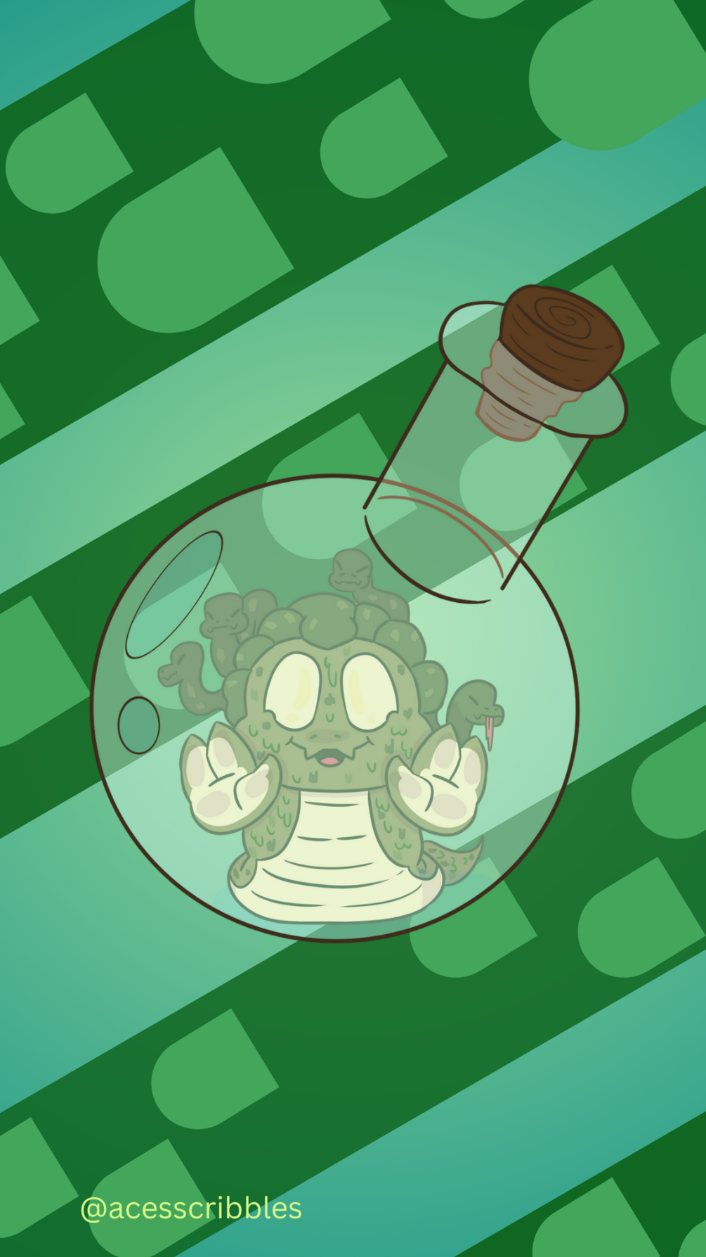 DND monster bottle wallpaper