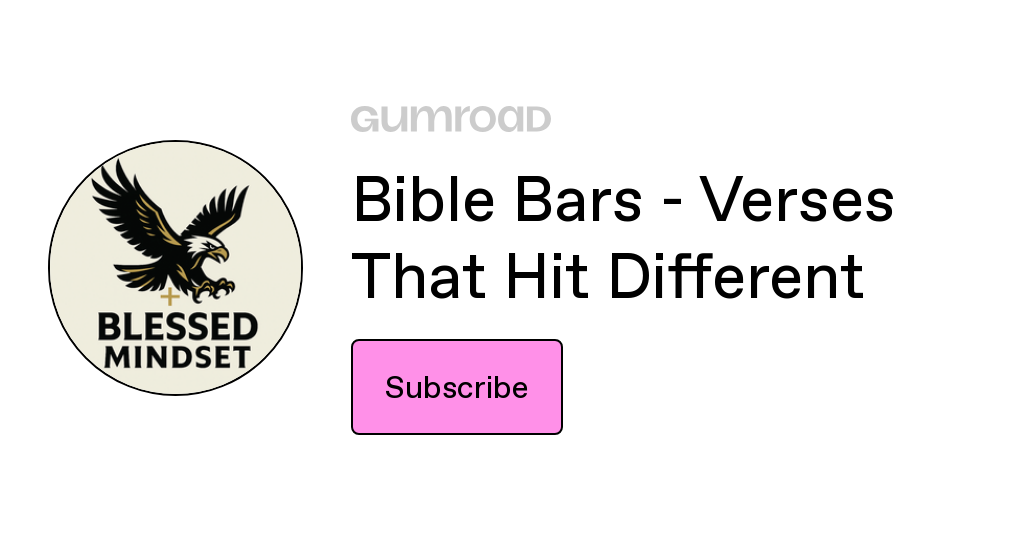 Bible Bars - Verses That Hit Different