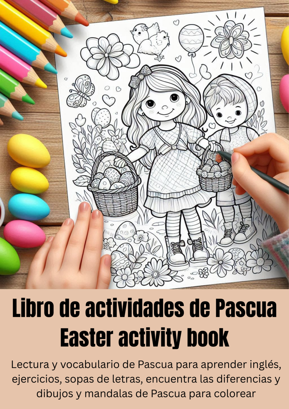 Cuaderno de Actividades de Pascua para Niños / Easter Activity book ...