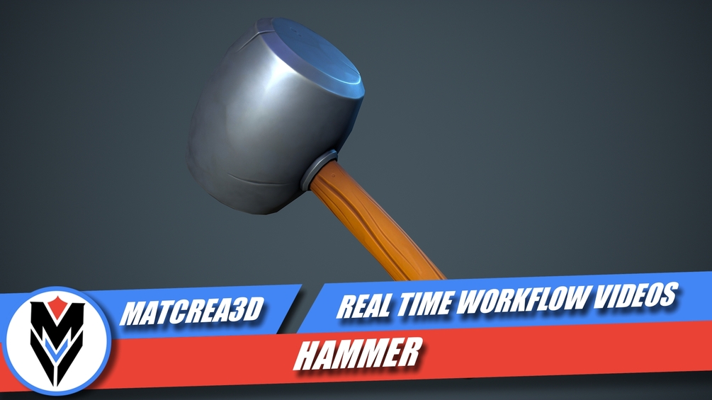 3D Stylized Hammer - Real Time Workflow Videos