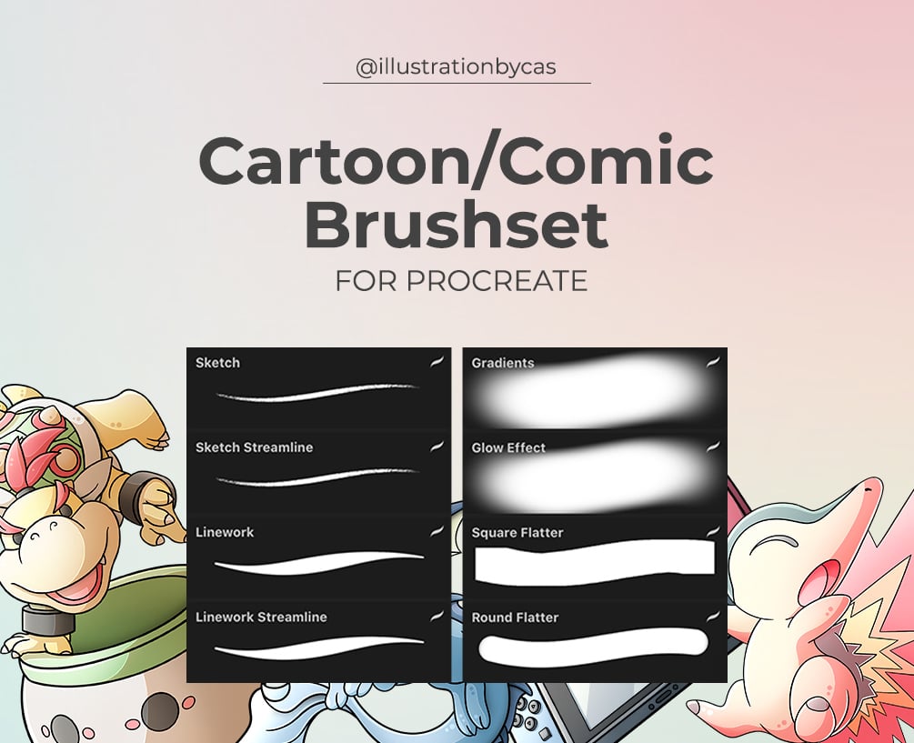 Cartoon/Comic Brushset