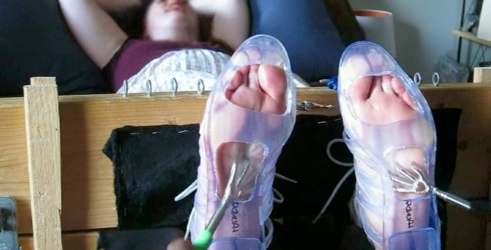 Domino in the Tickle Shoes!