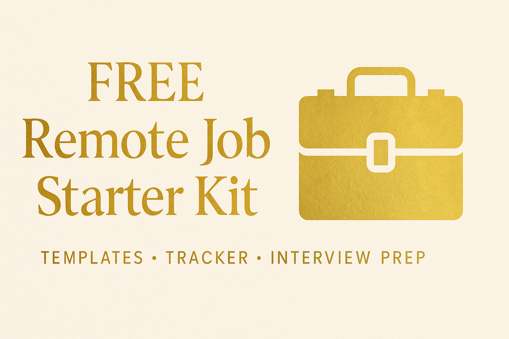 Remote Job Starter Kit – Free Edition