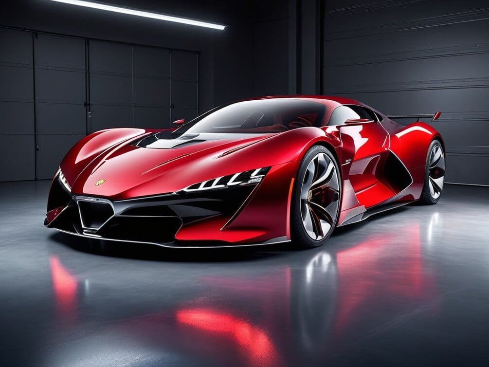 Futuristic Silver Hypercar: A Cutting-Edge Automotive Concept