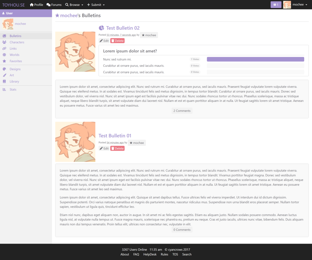 【CSS】Toyhouse Retheme