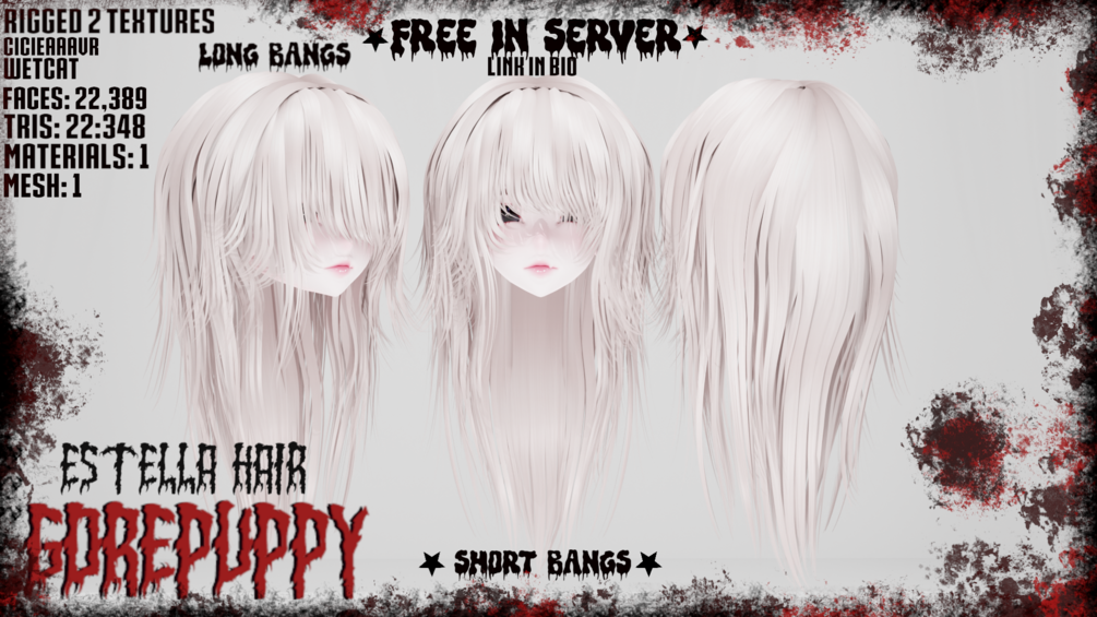 Estella Hair (Commercial License)