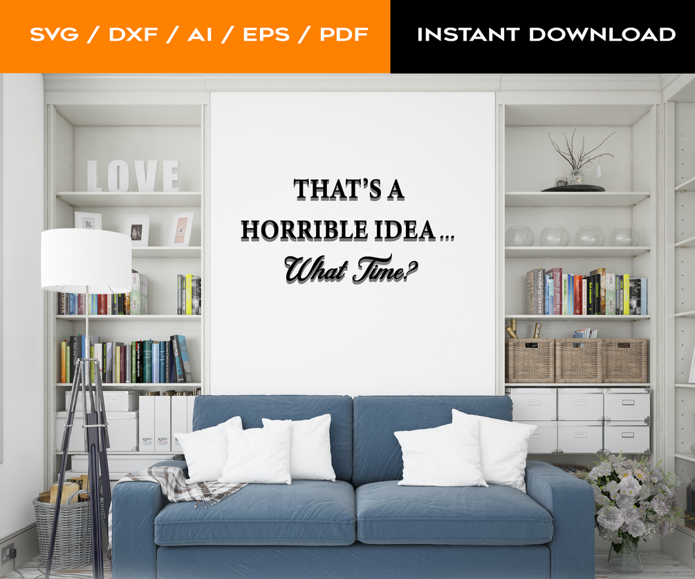 Wall art text svg,dxf, EPS,AI and PDF files