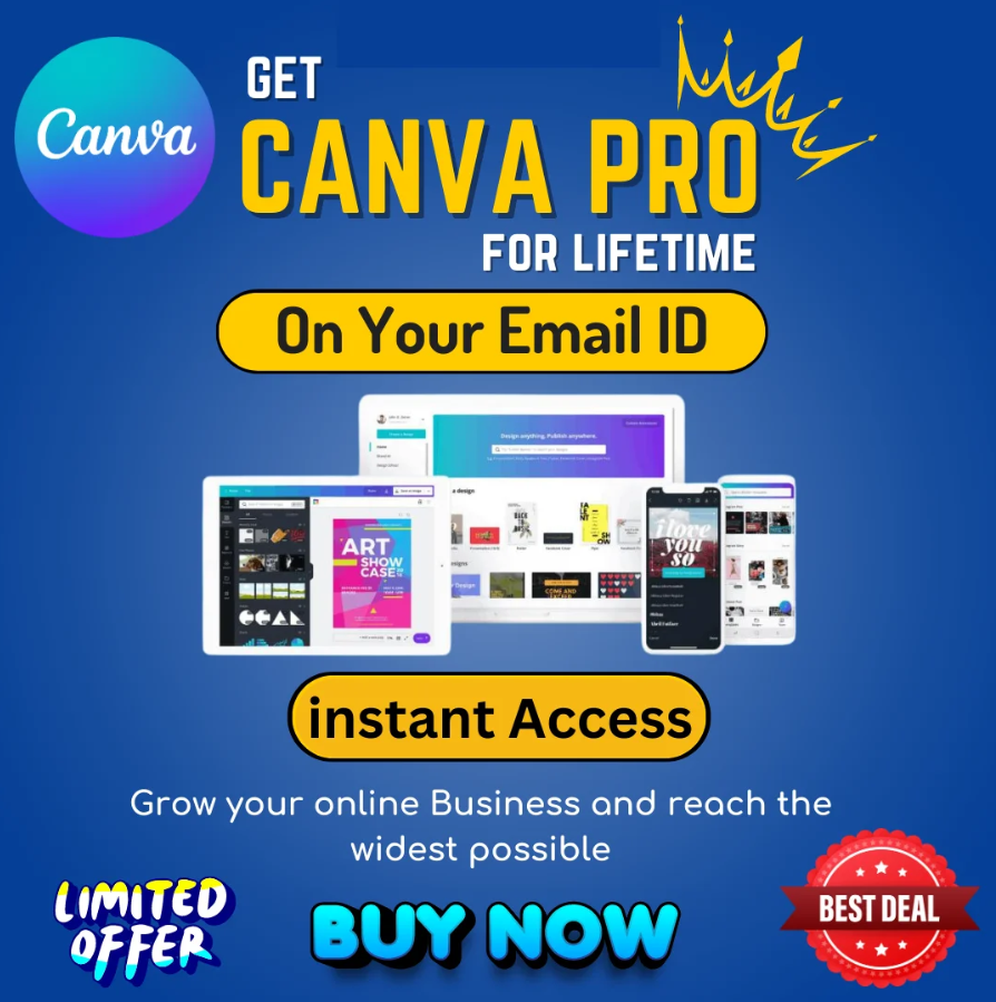 Canva Pro Lifetime Access – No Subscription, Full Premium Features
