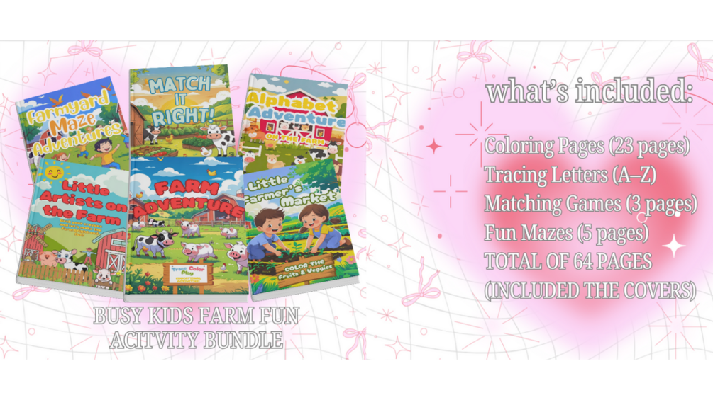 BUSY KIDS FARM FUN ACTIVITY BUNDLE!