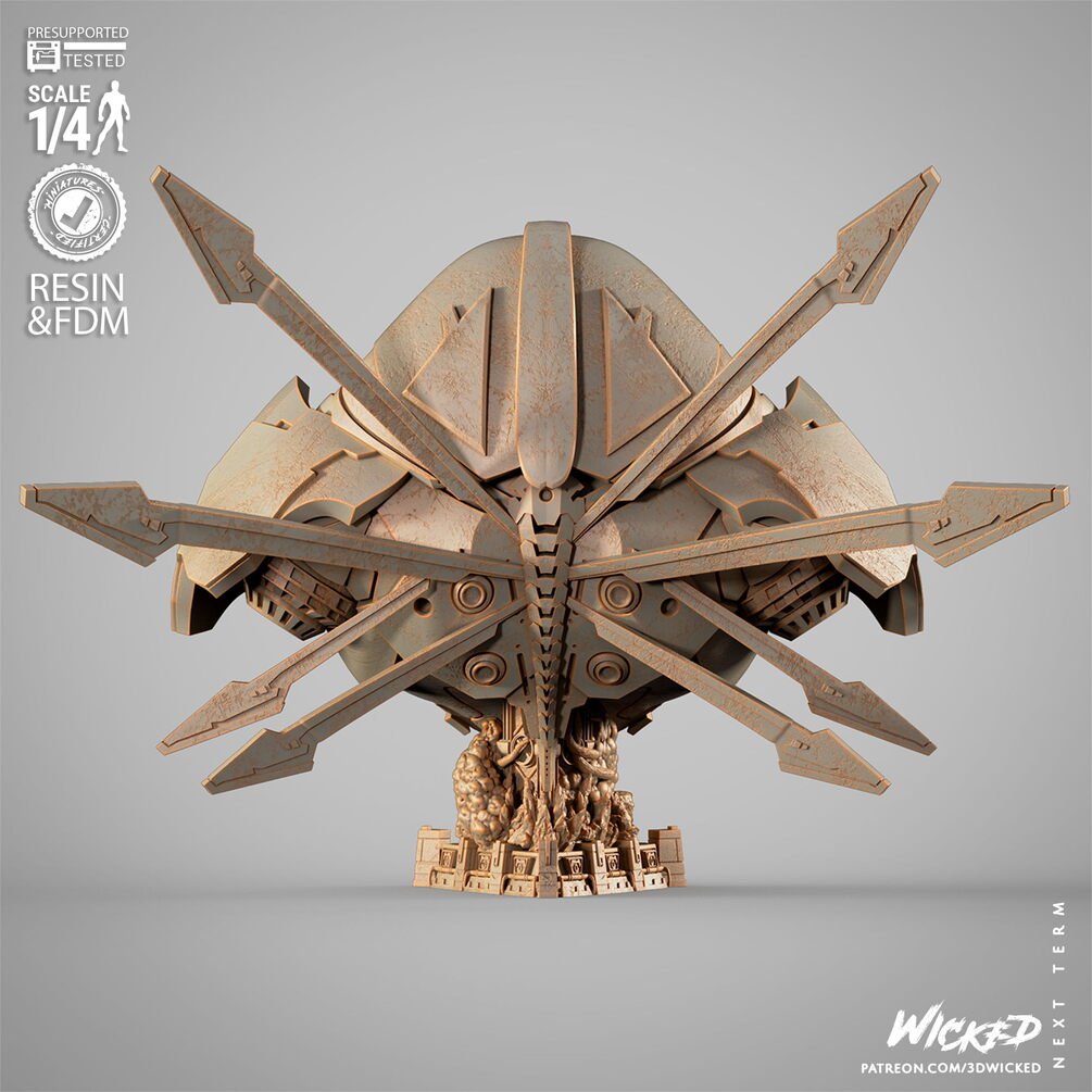 Wicked Marvel Nimrod Portrait Bust: Tested and ready for 3D printing