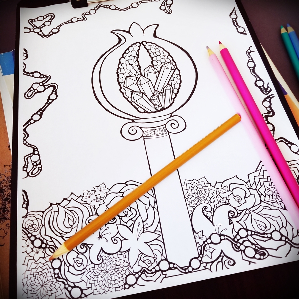 Persephone Coloring Page