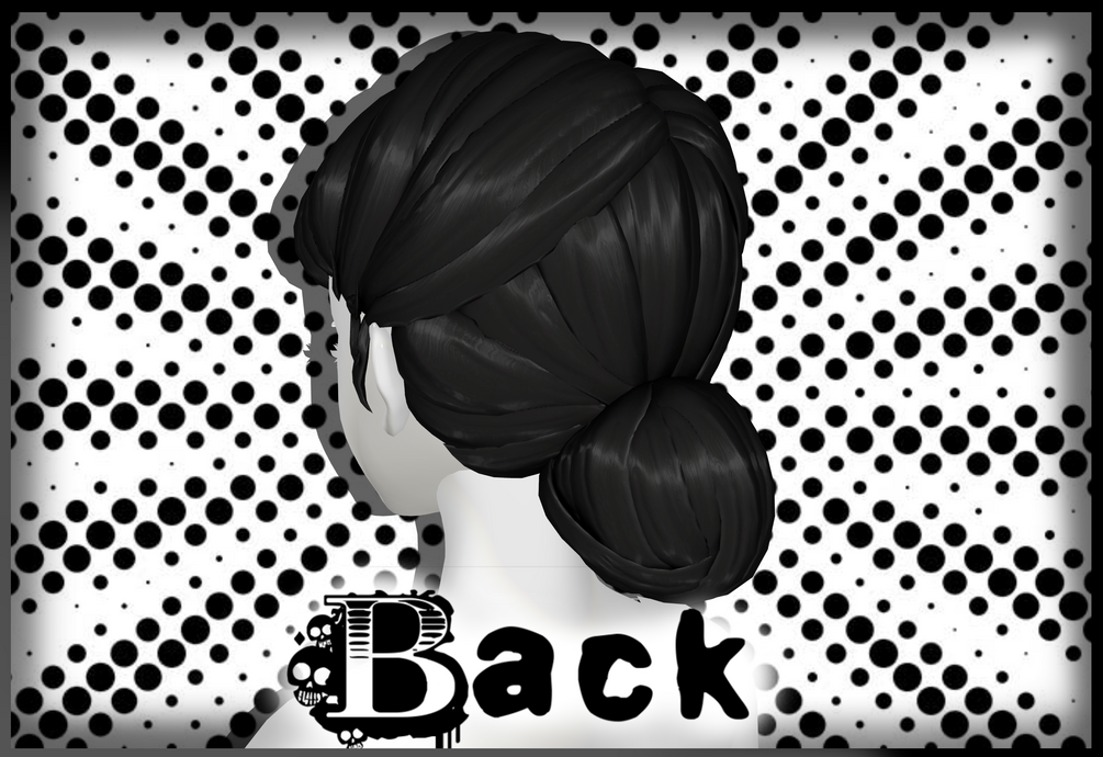Sophisticated Bun | Hair Asset | [VRCHAT]