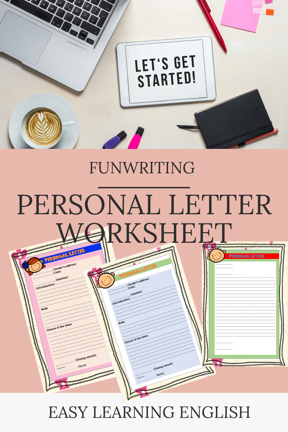PERSONAL LETTER WRITING WORKSHEET