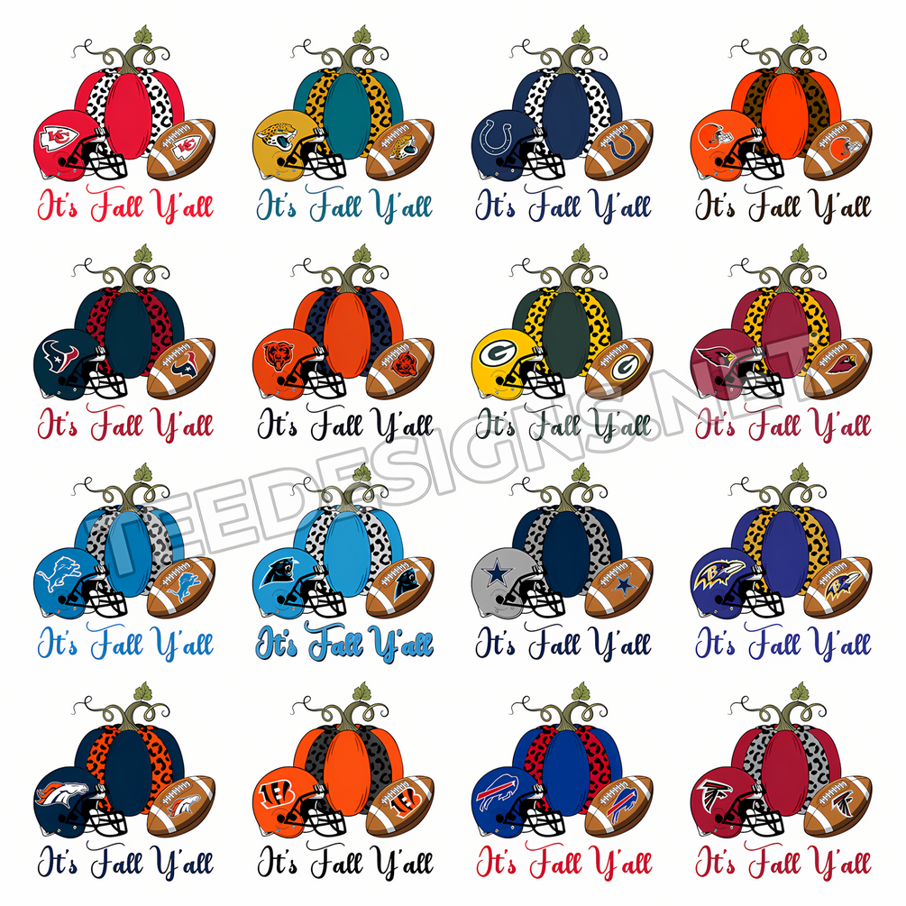32 It's Fall Y'all NFL Designs PNG