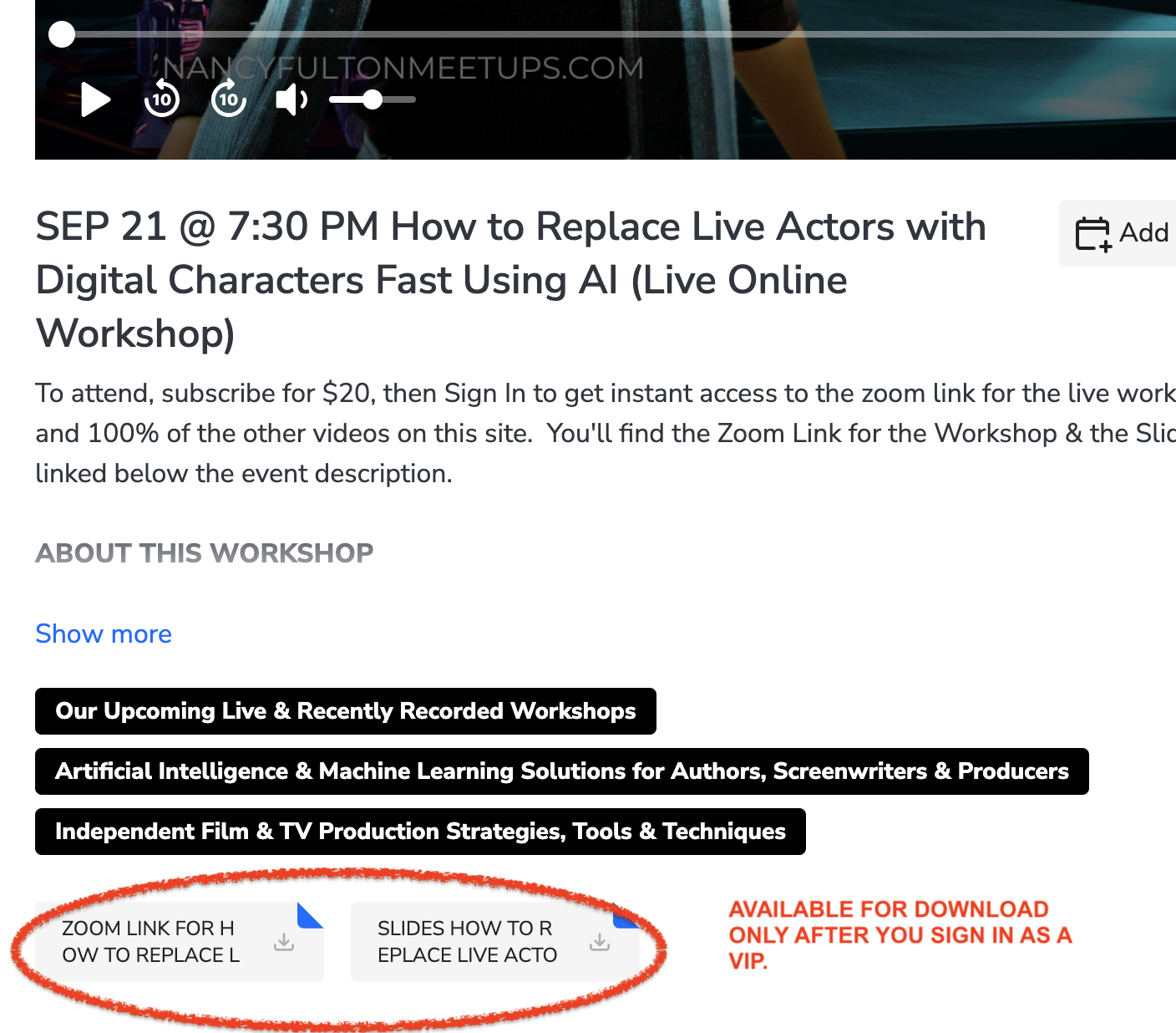STARTING AT 7:30 PST: USING AI DRAG-AND-DROP TO REPLACE PEOPLE IN FILMS ...