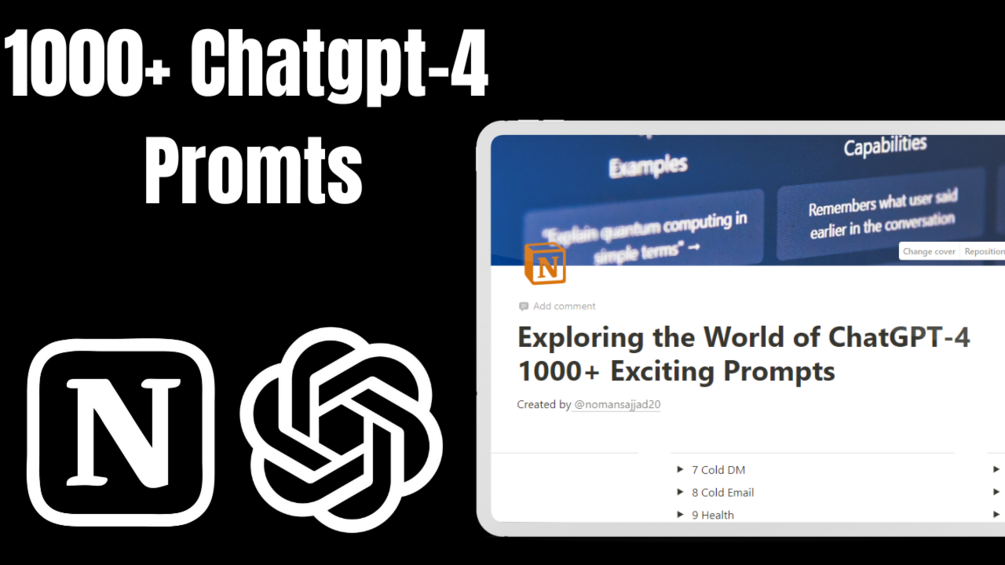 Exploring the World of ChatGPT-4 1000+ Exciting Prompts