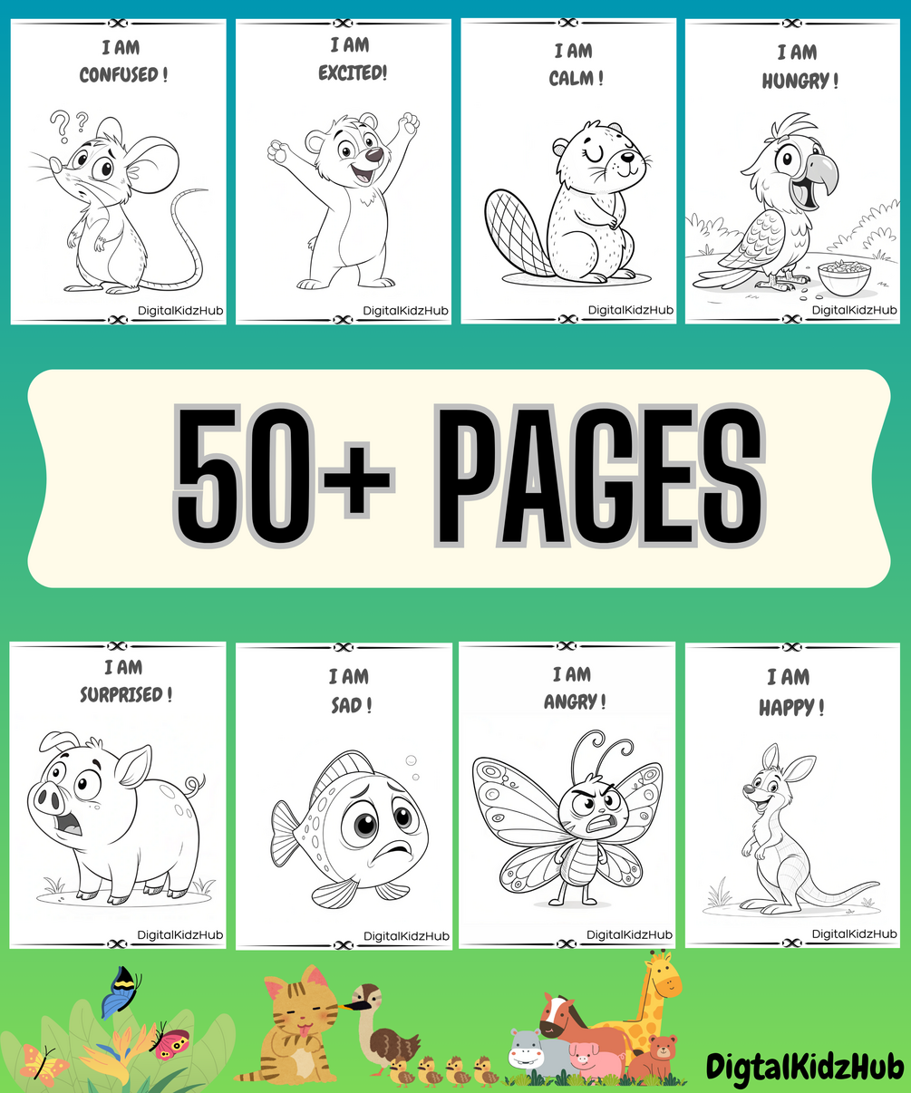 Understanding Emotions: Educational Coloring Book – Alligator|Bear ...