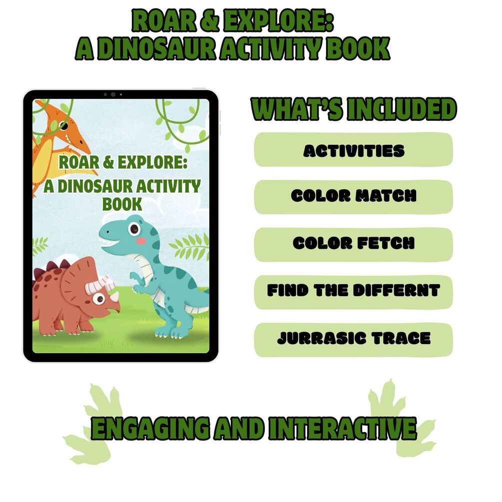 ROAR & EXPLORE: A DINOSAUR ACTIVITY BOOK