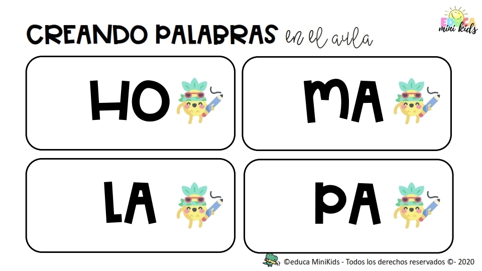 Creando palabras