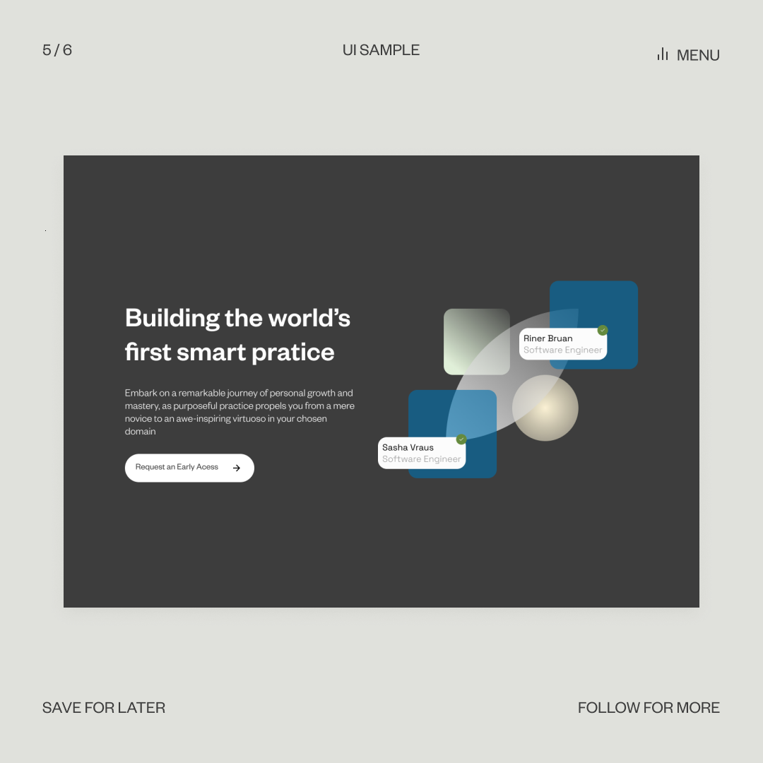 UI Sample - Web Design - James | Web Designer