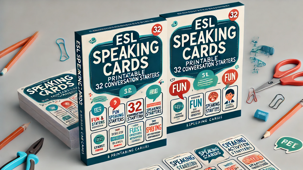 ESL Speaking Cards: 32 Printable Conversation Starters for English Learners
