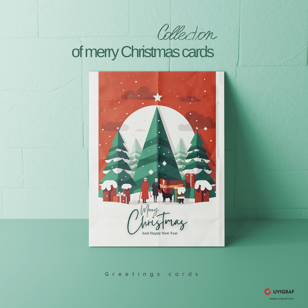 Collection of merry Christmas cards