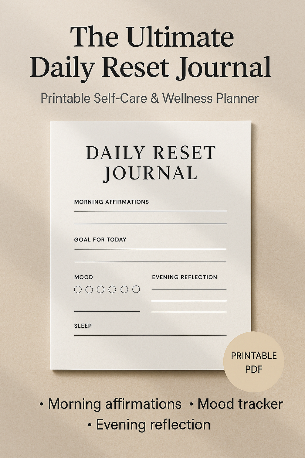 Ultimate Daily Reset Journal