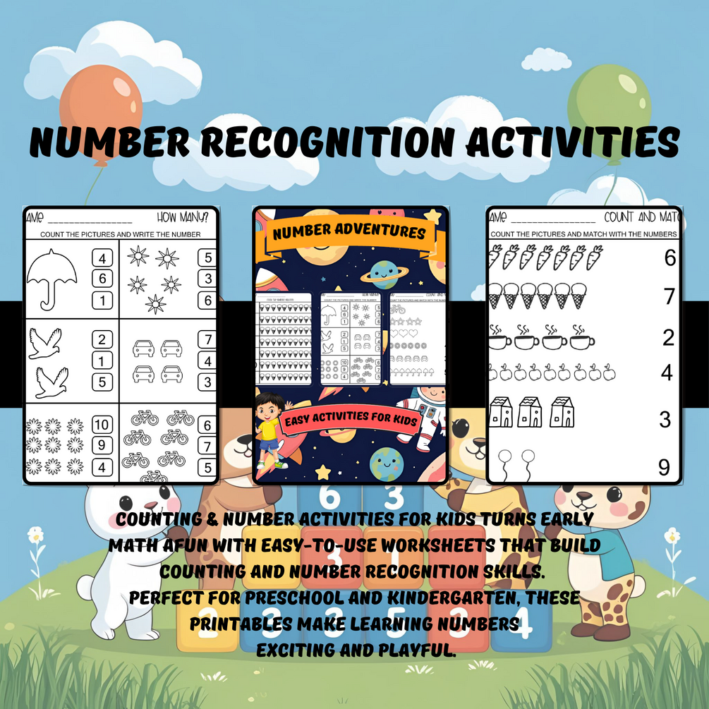 Number Recognition Activities for Kids – Fun & Easy Learning Printables
