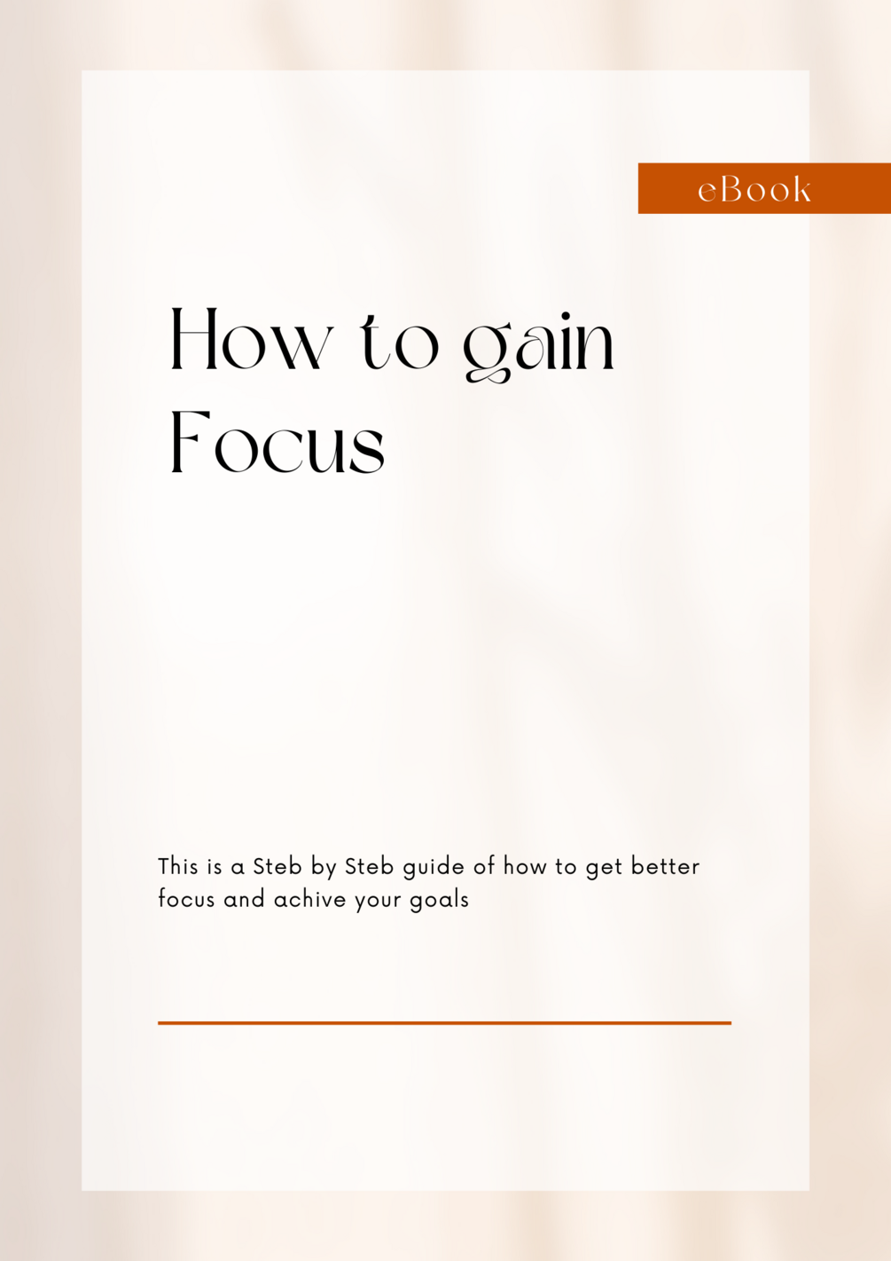 How to gain Focus