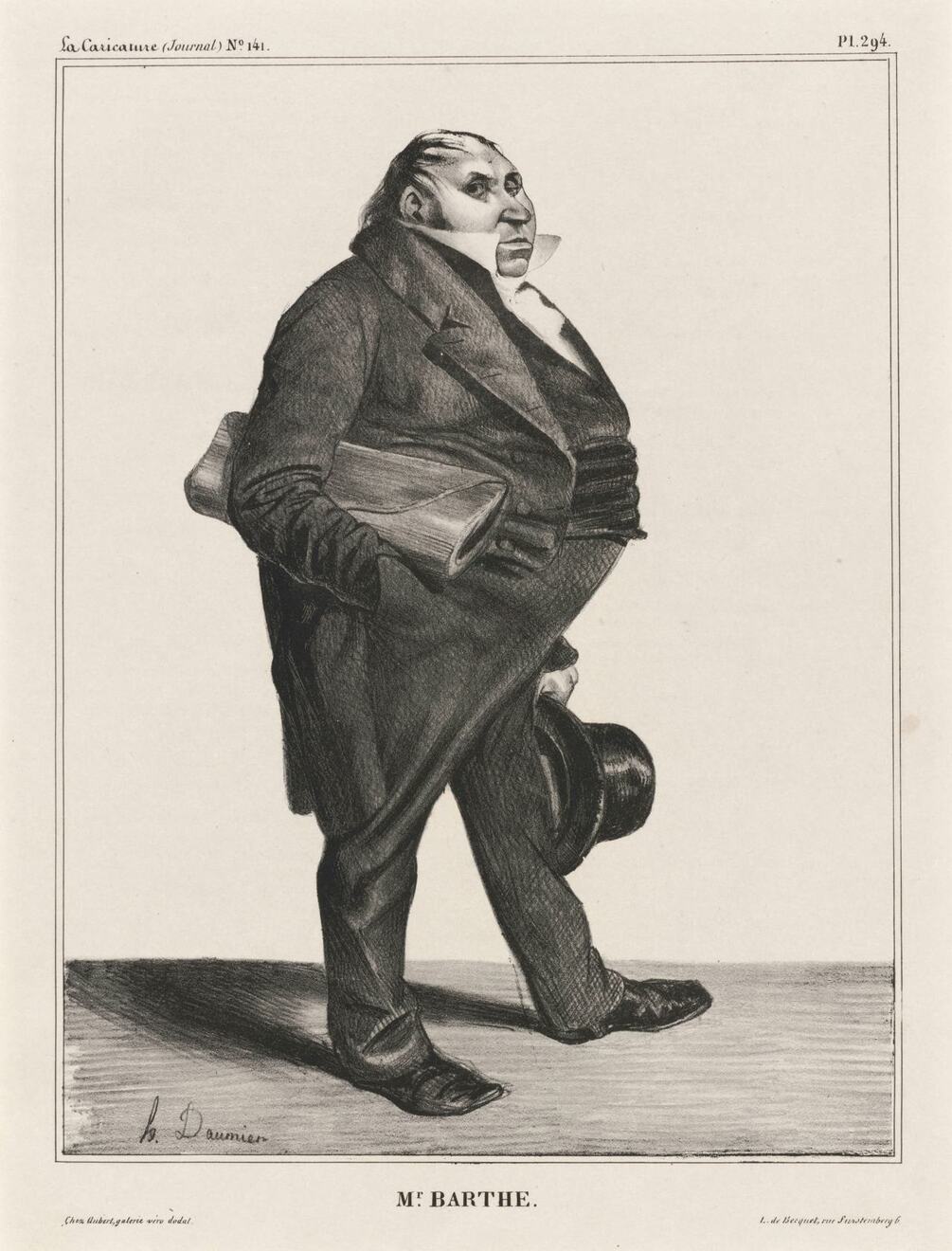 Felix Barthe by Honore Daumier