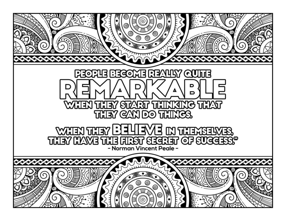 Remarkable Coloring Page