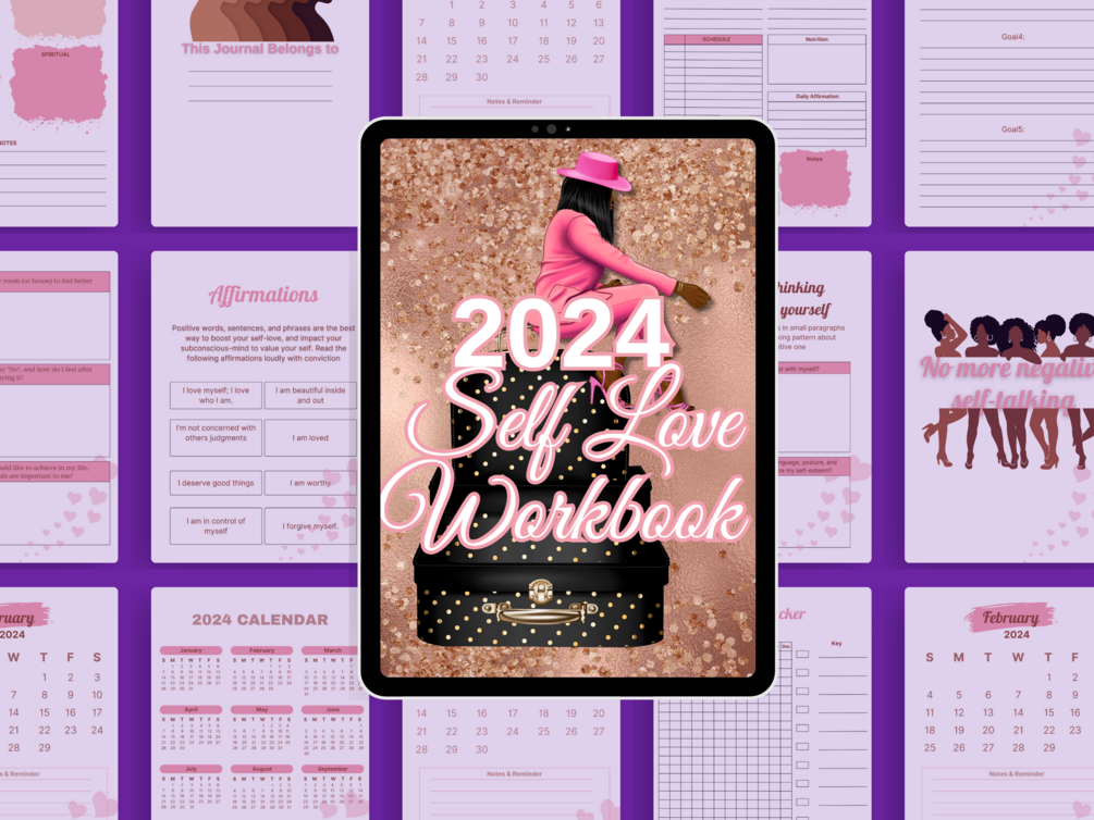 2024 Self Love Workbook Rose Gold