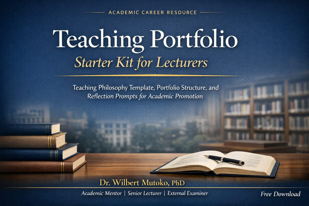 Teaching Portfolio Starter Kit for Lecturers - By Dr Wilbert Mutoko ...