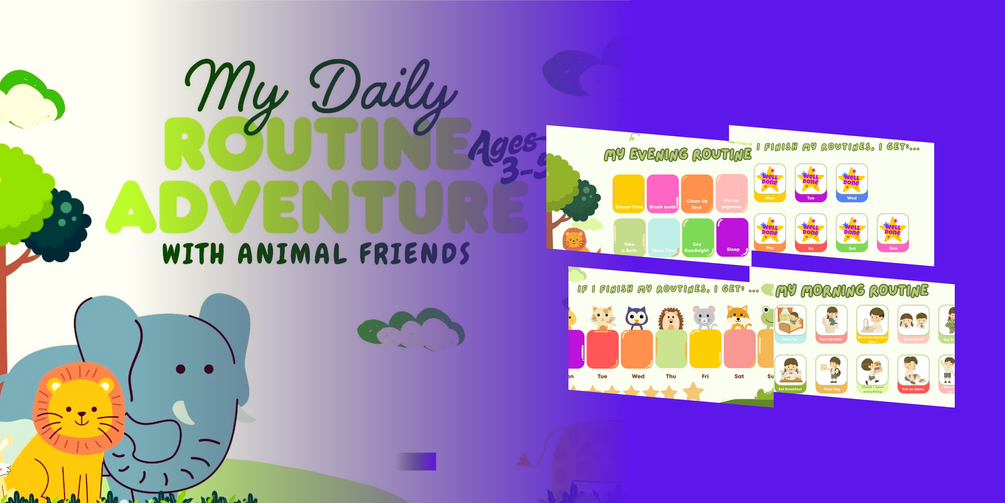 Visual Routine Trackers for Kids and Toddlers – Morning & Evening ...