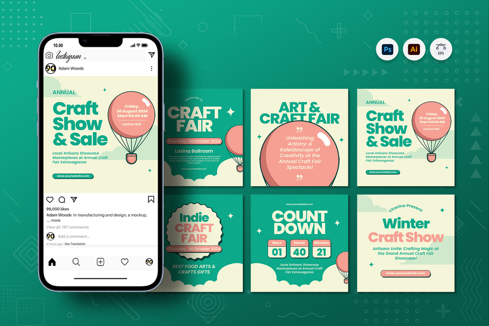 Craft Fair Instagram Post
