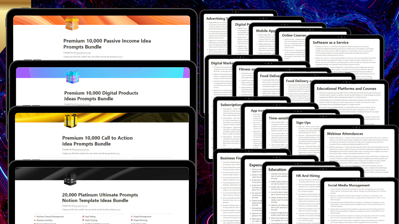 The Ultimate Entrepreneur 100,000+ Prompts Mega Bundle