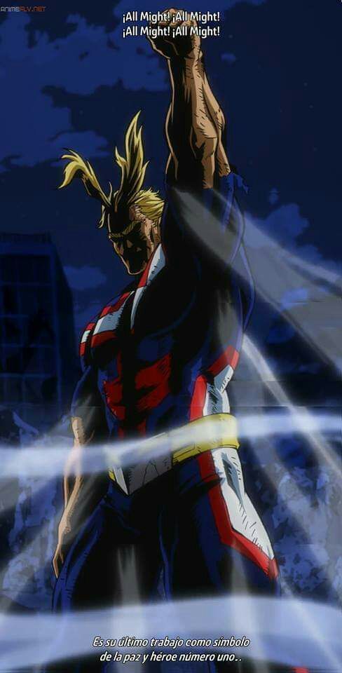 boletín ''All Might el símbolo de la paz que no cae''