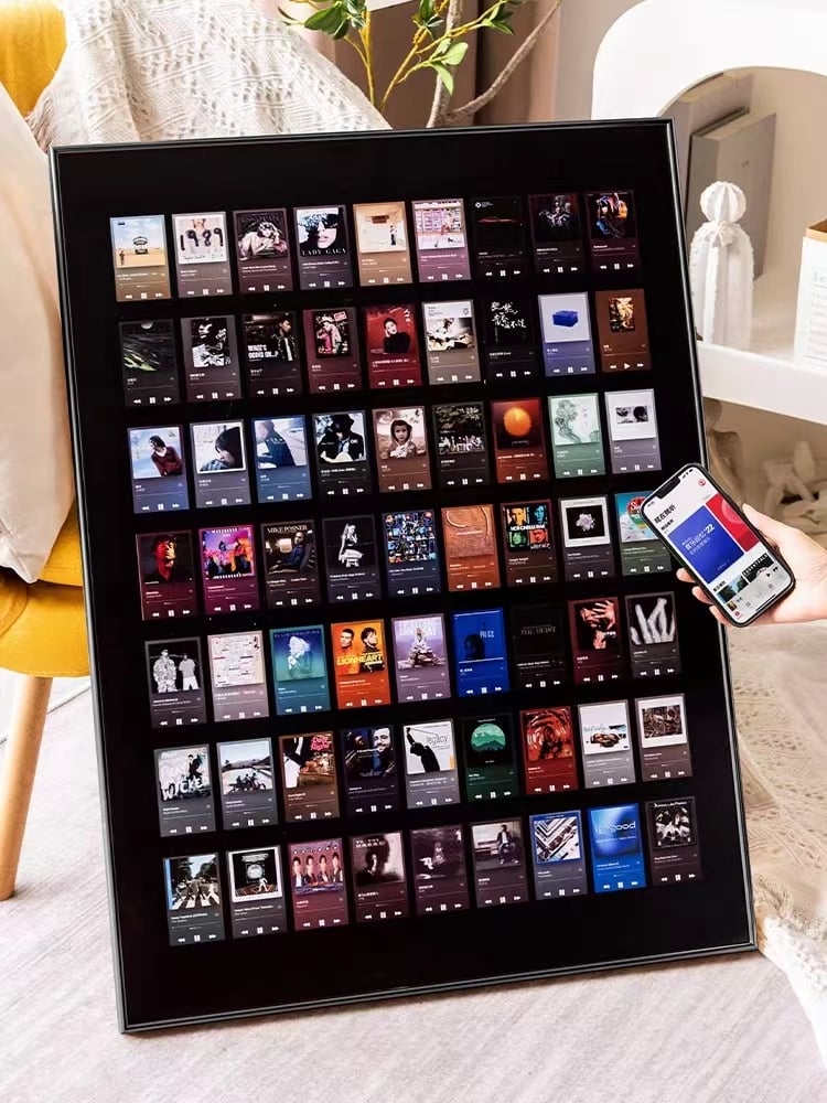 NFC Music Wall & 4k(38cm * 53cm) & 30 NFC Stickers & Customized Contact