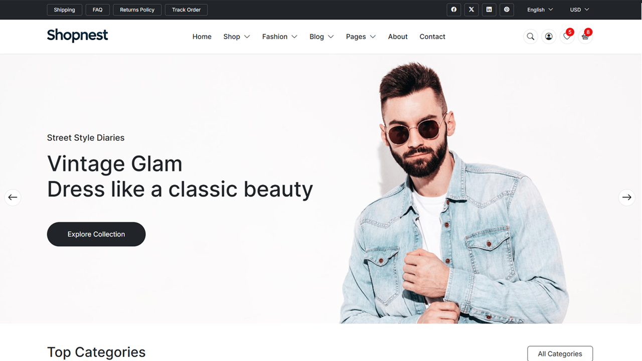 ShopNest – The Ultimate eCommerce HTML Template - codervent
