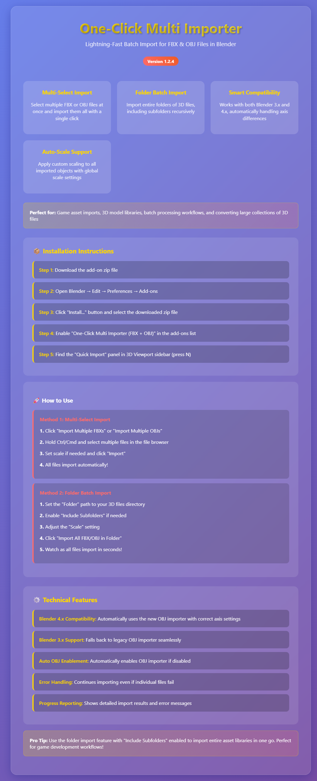 ONE-CLICK: Multi Importer