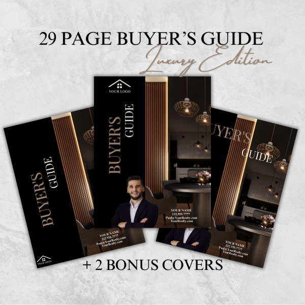 Luxury Seller Guide and Buyer Guide Bundle | Real Estate Templates ...