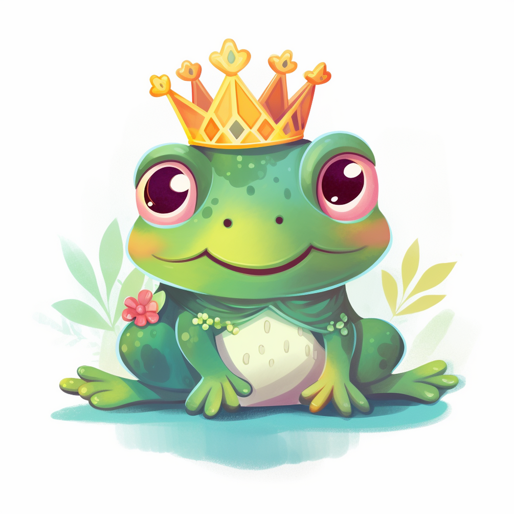 Frog Princess PNG art graphic designs | Libra Graphic Design
