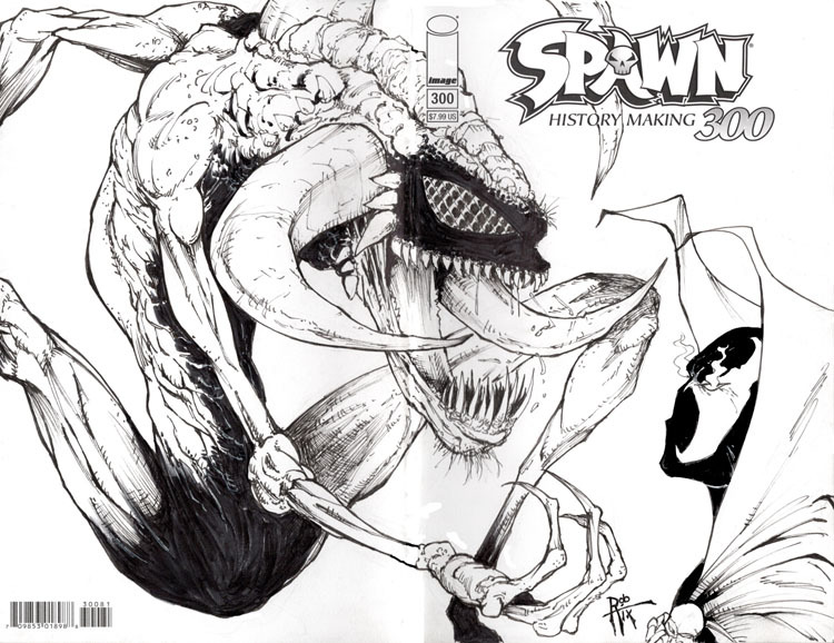 Spawn #300 Sketch Cover - Art Print